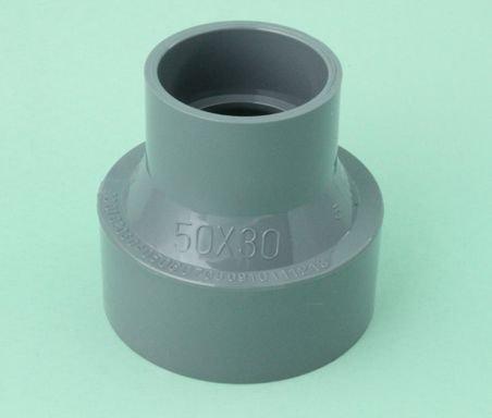 東栄管機 (TOEIL) DV継手 異径ソケット 50X40 DVINS_5040用途:VU管継手、下水・排水・ビルの通気や排水などに使用されます。接着剤で簡単に施工が可能です。材質:軟質塩化ビニル分類:建築資材/塩ビ関連/排水用