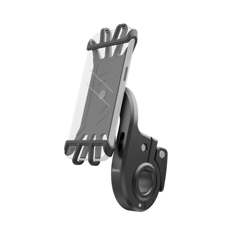 hama ドイツ Mobile Phone Holder for E-Bikes, Fast Attachment, Silicone, Swivel, Universalスマートフォンホルダー。