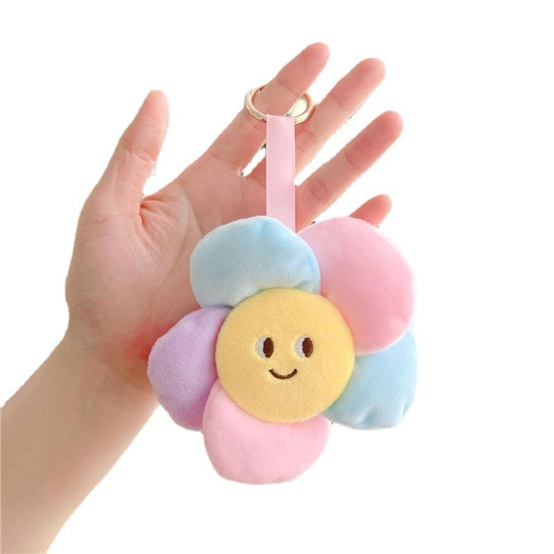 [LOHGOU] 可愛いカラフルなひまわりのチャーム ぬいぐるみチャーム バッグ飾り クリエイティブ誕生日ギフト 女性用 おしゃれ【見た目は可愛く、心は癒される】ふわふわとした触り心地。触れるたびに、柔らかな毛並みが指先に心地良い刺激を与え...