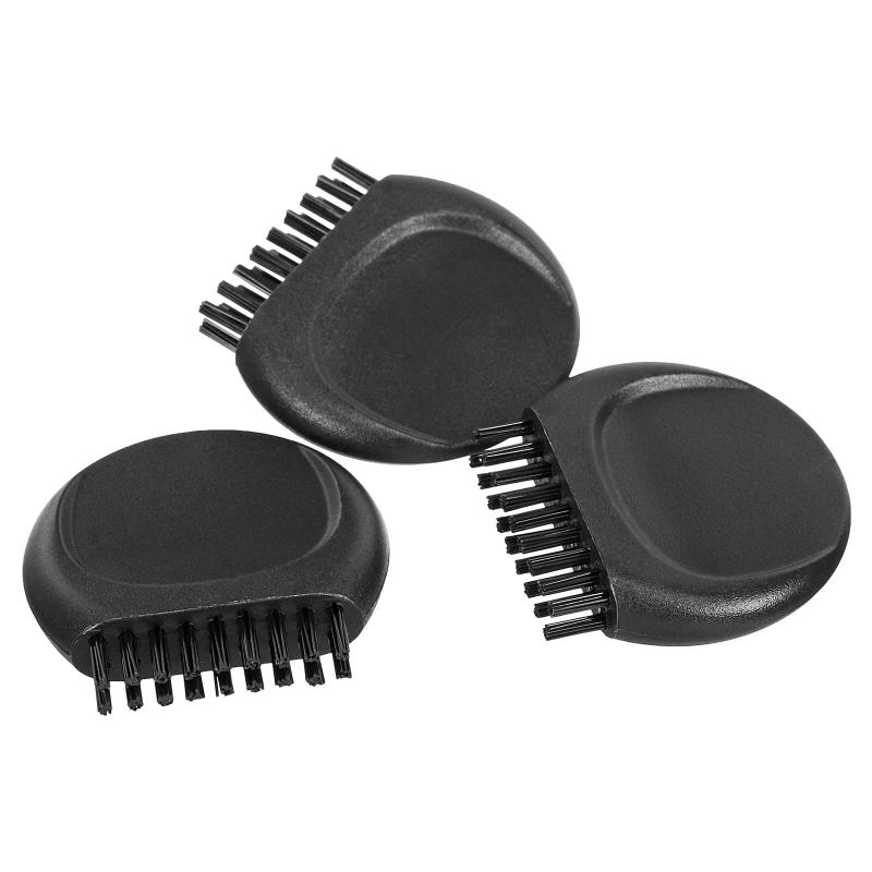 M METERXITY 3個入り ミニゴルフクラブブラシ - ゴルフコース 円形 ソフト&amp;携帯可能&amp;ダスト清潔 アウトドア ゴルフ場 (30x31x7.5mm ブラック)応用範囲：ゴルフクラブ、ボール、靴をきれいにするための...
