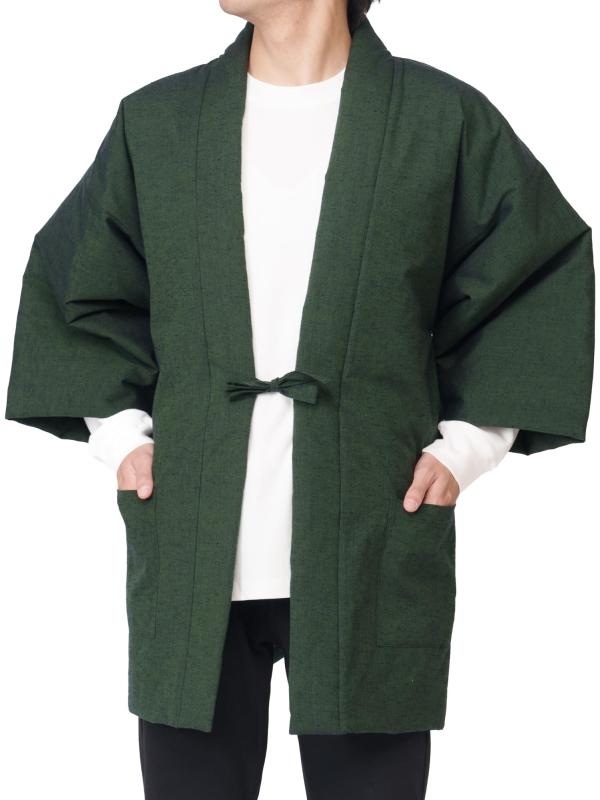 [GARAKU] はんてん メンズ 日本製 久留米織 ちゃんちゃんこ 半纏 裏地キルト仕様 あったか防寒 部屋着【上質な綿素材】福岡・久留米の伝統織物を使用。上質な綿素材で丈夫な仕上がりで長く愛用できる安心感をもたらします。【エコライフにも...