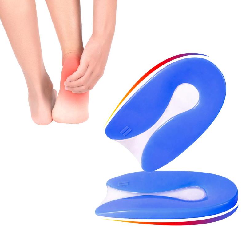 インソール かかと中敷き 踵骨棘対応クッション かかとの衝撃吸収 かかとの痛み緩和 ジェルヒールパッド 左右セット 男女兼用 足底筋膜炎 ウォーキング 立ち仕事 アキレス腱炎 シックレー