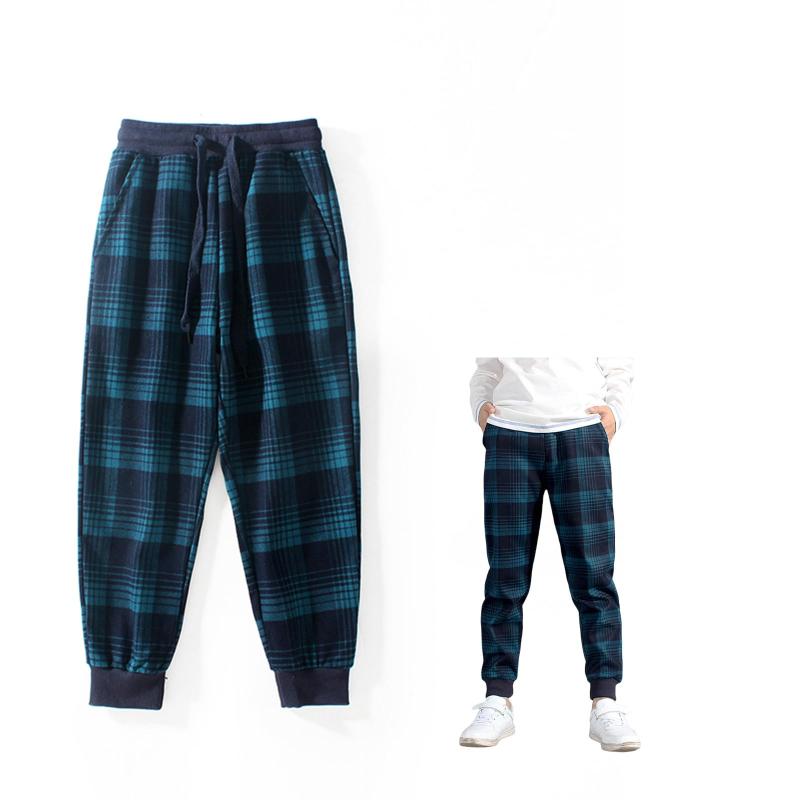 [chickiddos] 子供服 長ズボン 男の子 キッズ ロングパンツ チェック柄 スポーツ 体操服 カジュアル ジュニア 小学生 通気 ボーイズ 女の子 ウエストゴム+紐 通学 春秋冬 120 130 140 150 160ウエストは総...