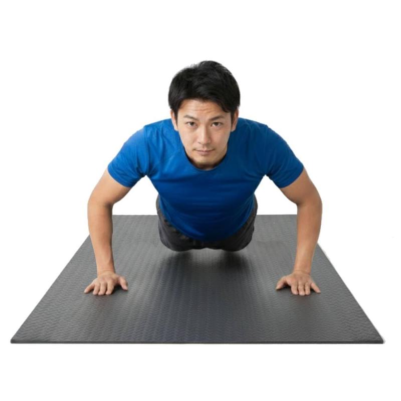 seathestars トレーニングマット 特大 幅広100cm エアロバイク エクササイズ フロアマット ランニングマシン 筋トレ ヨガマット 1m×2m×厚さ7mm【 幅100cmの特大サイズ 】男性でものびのびとご使用いただける2mサ...