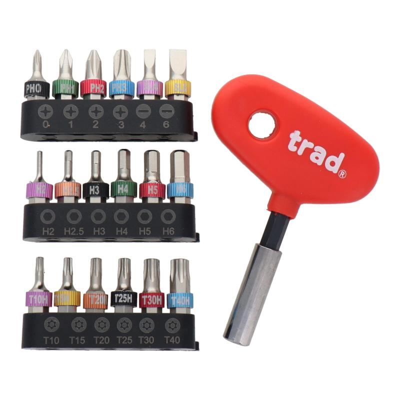 三共コーポレーション trad 19pcs. ハンドル付ビットセット
