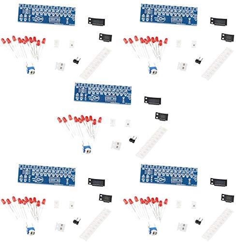 KKHMF 5個セット NE555 + CD4017 流水ランプ ライトLEDモジュール DIYキット 電子プロダクションスイート 「国内配送」製品名：NE555+CD4017流水ランプ　ライトLEDモジュールDIYキット電圧：2.5 - ...