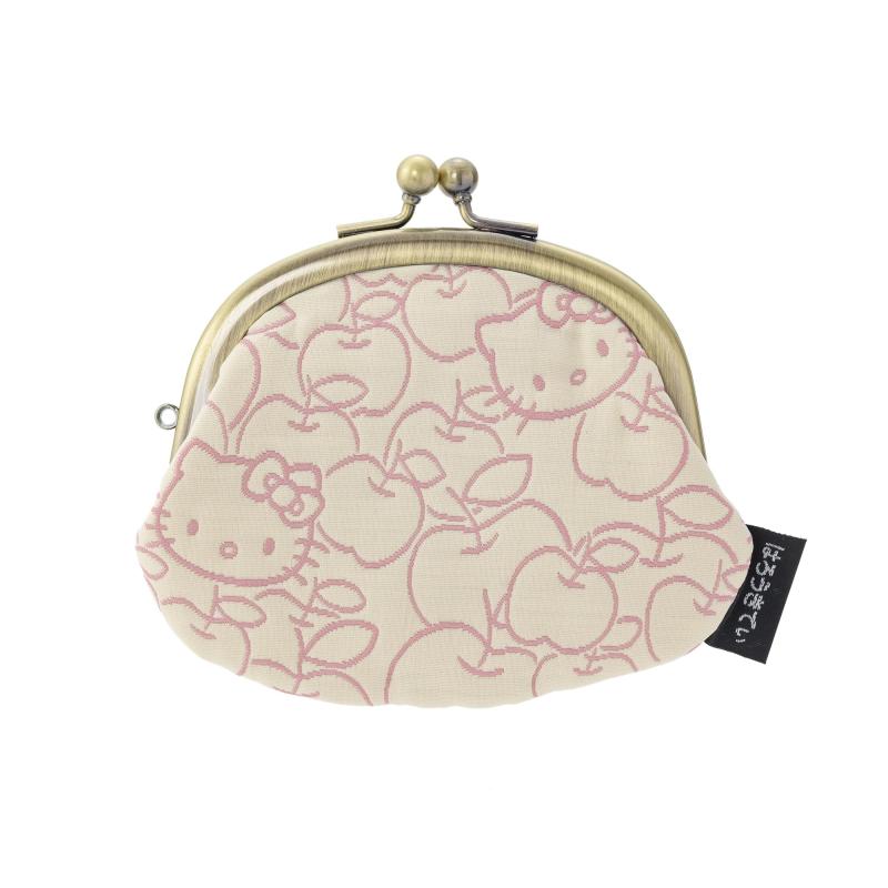 [京都はろうきてぃ工房] 3.3 がま口財布 小銭入れ 財布 日本製 京都 ハローキティ サンリオ キャラクター【本体】最大幅：約12cm、高さ：約8cm(口金含まず)、厚み：約1.5cm【口金】幅：約10cm、高さ：約5.5cm、厚み：1...