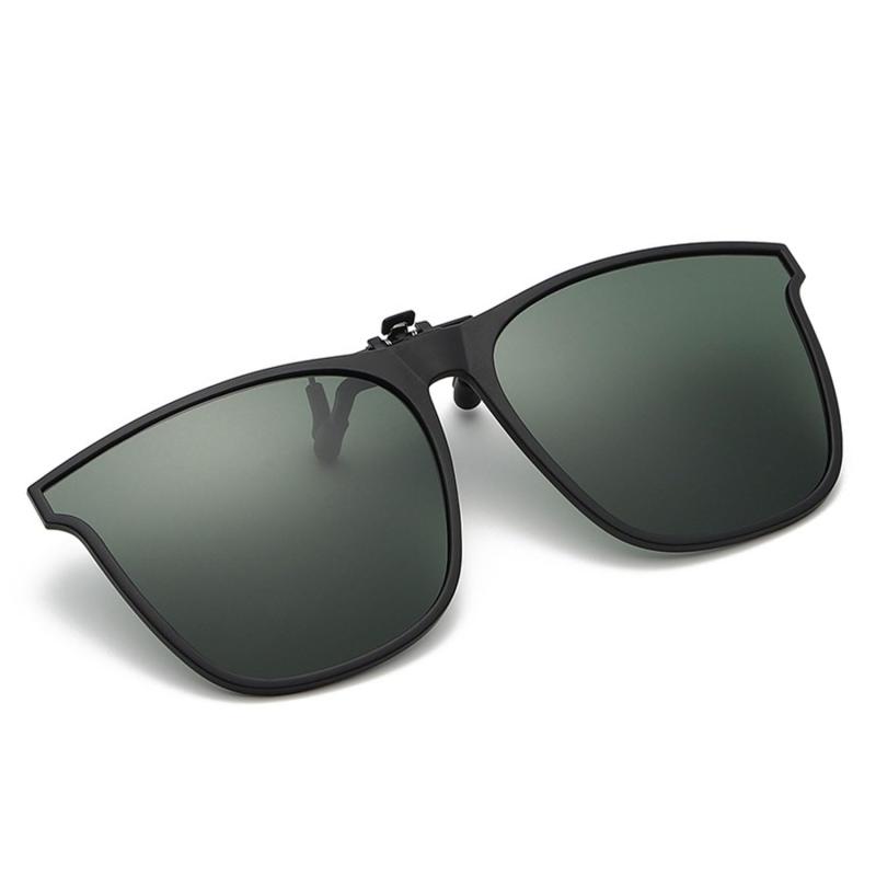 [Whatif] クリップオン UV400サングラス メガネにつける 前掛け偏光レンズ 前掛けクリップ式 男女兼用 屋外の活動用サイズ:横幅145mm（片レンズ59mm）/高さ54mm 可視光線透過率:70%UV400紫外線防止。UV400...