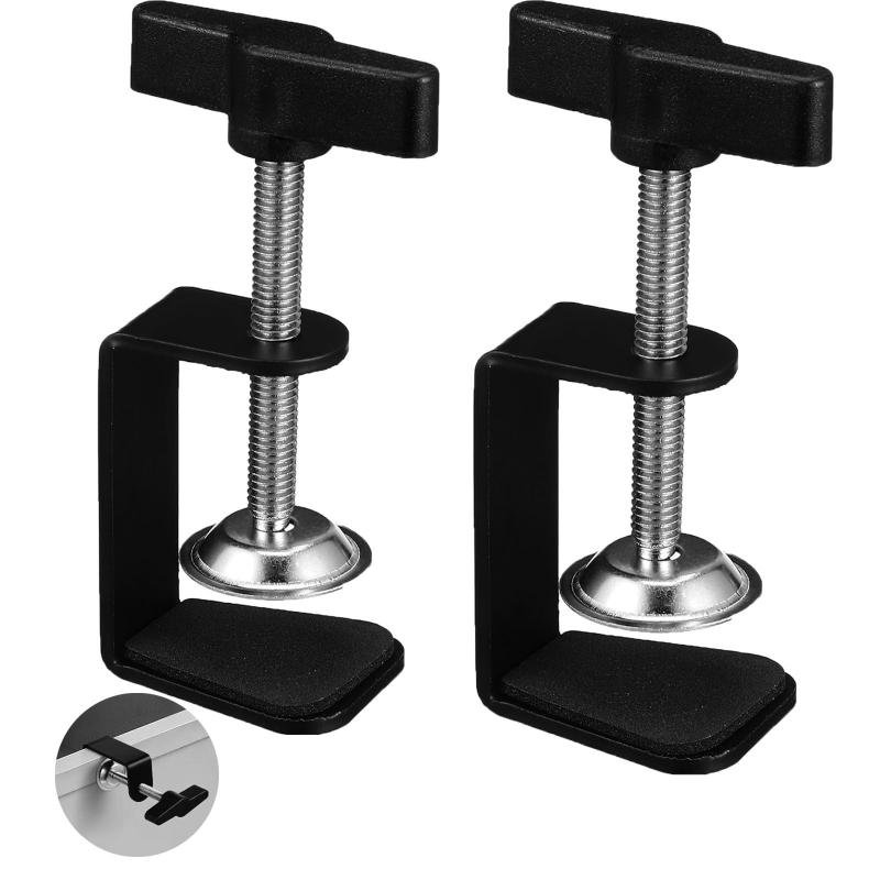 JUNXINHENGFA クランプ 金具 2個セット c型クランプ 固定金具 デスククランプ 挟み込み 小型 木工作業 調節可能 最大開口45mm【クランプ 金具 - 商品情報】Cクランプ2個入り。サイズ：約129x53x41mm。最大開口...