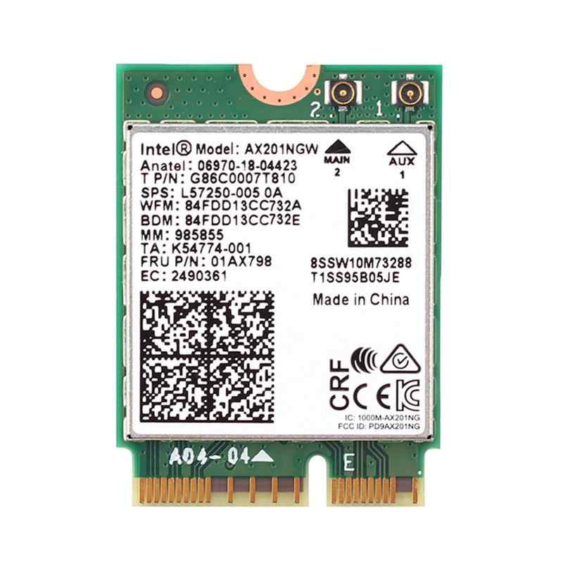 Intel Dual Band Wireless AX200NGW 2.4Gbps 802.11ax Wireless Intel AX200 WiFi Card Bluetooth 5.0 for Windows 10, 64-bit, ...