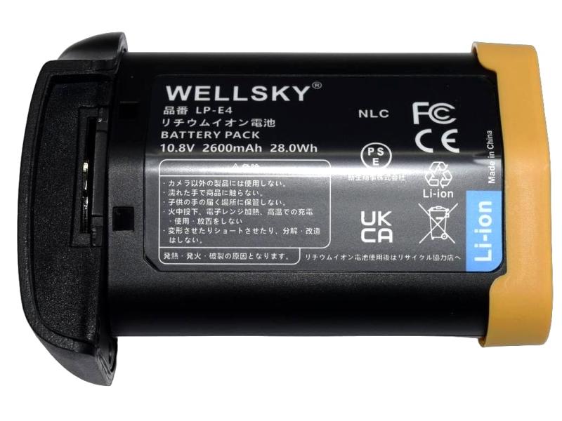 WELLSKY LP-E19 LP-E4N LP-E4 互換バッテリー EOS 1D Mark III EOS 1Ds Mark III EOS 1D Mark IV EOS 1D X EOS 1D C EOS 1D X Mark II E...