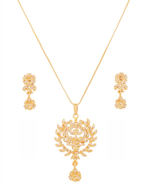 [Touchstone] レデイーズ用素晴らしい金メッキペンダントセット ゴールド 6ブランド：試金石は20年以来、インドの高級ファッションジュエリーブランドです。彼らはインド全土インドの遺産の宝石類及び小売業の絶妙な宝物を再作成されていま...