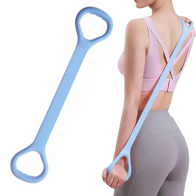 BLOOPIC ストレッチバンド ゴムバンド 筋トレ トレーニングチューブ 背筋 肩甲骨 グリップチューブ 美姿勢 猫背矯正 美背中 美尻 ギフト プレゼント 柔軟TPR素材 超高弾性