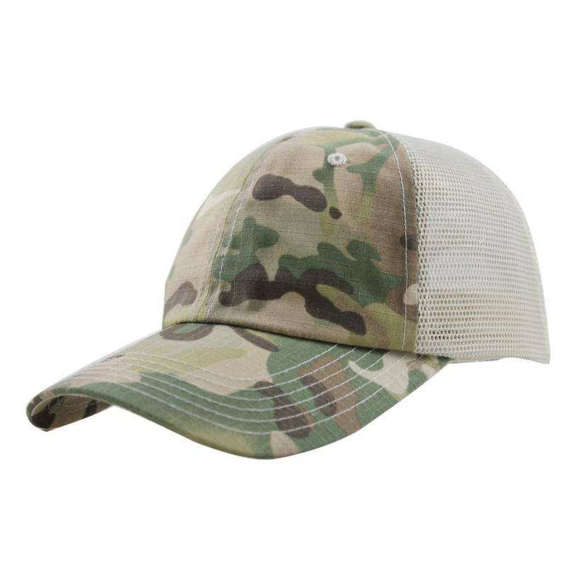 [the largest selection] 迷彩 カモフラージュ リップストップ メッシュキャップ camo mesh cap (4色)迷彩柄のリップストップ生地と通気性のあるメッシュ素材で作られた軽量キャップです。前面はカモフラージュ...