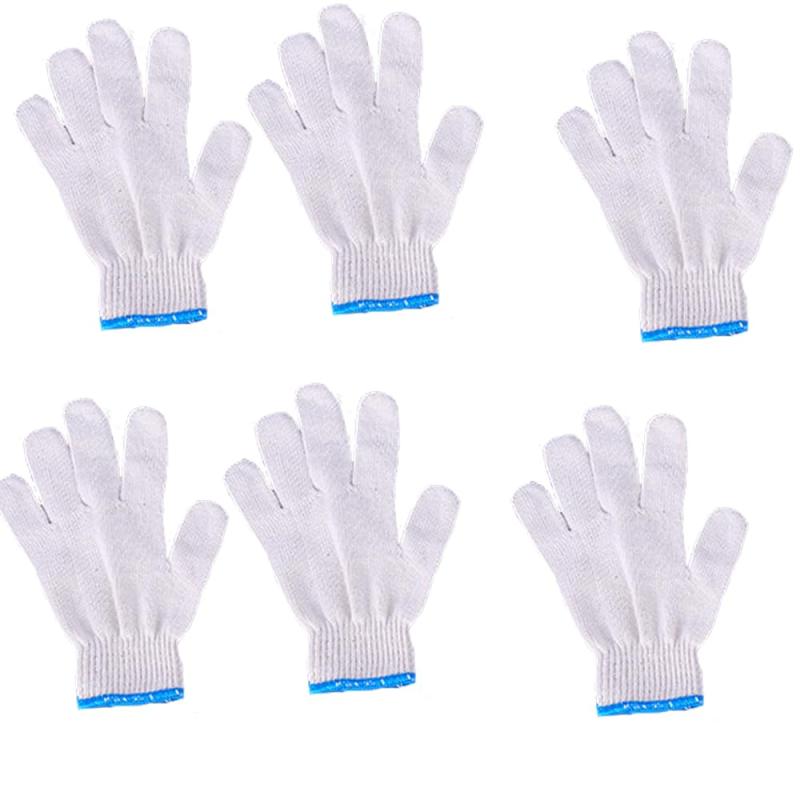 [QIKEJI] 軍手工房 子供用綿軍手 3 双組 13 ゲージ薄手細編み のびのびフィット素材 生成り 芋掘り/キャンプ/DIY 用 幼児～子供兼用 汚れても予備有り3 双組で汚れても安心、長期使用に対応：子供用綿軍手を 3 双同梱した実...