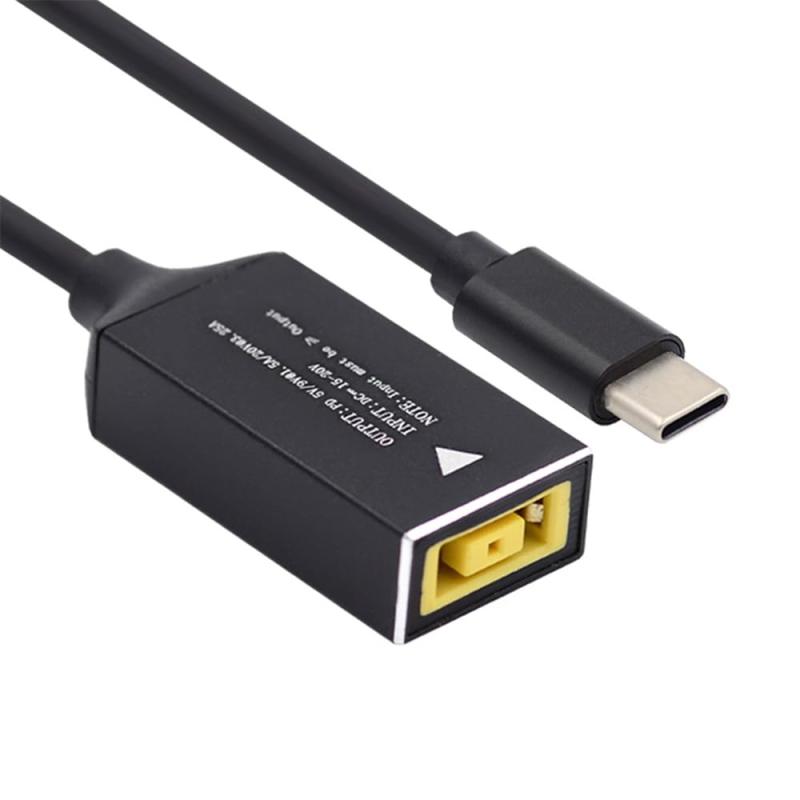 Cablecc 入力 DC ジャック - USB-C Type-C 電源プラグ充電ケーブル PD 9V 15V 20V 65W ラップトップ電話用