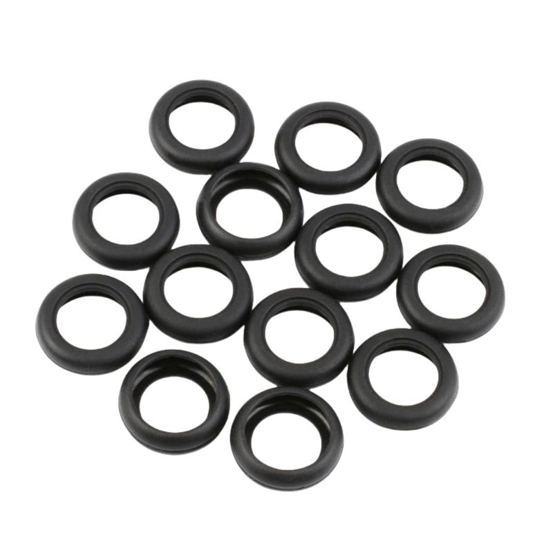 【ドーナツタイプ】シリコン製イヤホンカバー イヤーピース インナーイヤーイヤホン用 遮音性 フィット感 落ち防止 軽量 薄い 高弾性 耐久性 快適 10個入り ブラック【様々なインナーイヤー型イヤホンに対応】YDX 原道可欣、EB2S、B7...