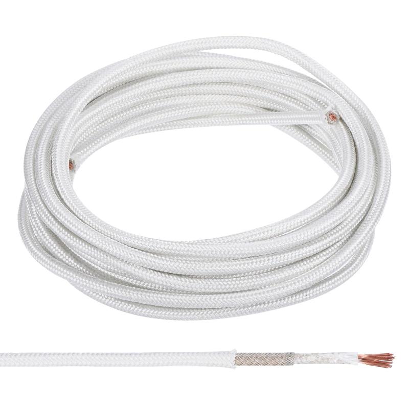 PATIKIL 高温ワイヤー セルシウス度のミカガラスファイバー電子ワイヤー 絶縁耐熱電子柔軟ケーブル ランプ ボイ ラー ヒーター用7この柔軟ケーブルは、優れた耐高温性、耐炎性、絶縁性、柔軟性を持っています。ランプ、オーブン、電気ヒーター...