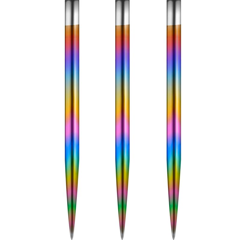 MISSION DARTS ミッションダーツ Glide Dart Points レインボー 38mm ダーツ スティールポイント全長：30.0mm、32.0mm、34.0mm、36.0mm、38.0mm、40.0mm内容量：3個どんなプレ...