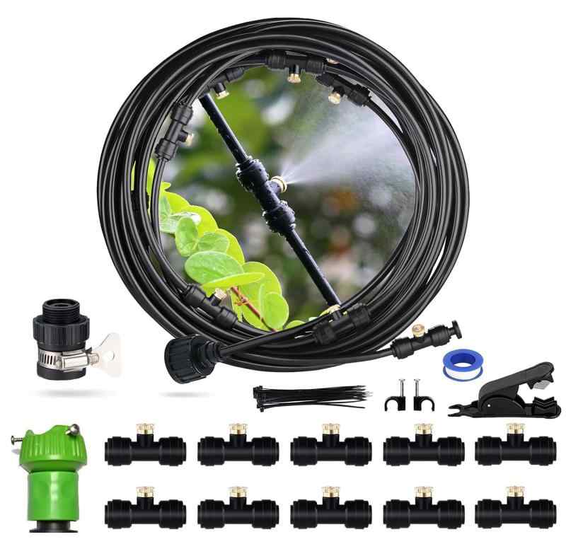 Modfiedミストシャワー 屋外 噴霧ノズル ノズル スプリンクラー 散水ノズル 屋外冷却 節水 熱中症対策 水やり プール 植物 盆栽用 家庭園芸 温室加湿 ガーデン ほこりの除去多機能スプリンクラー: 噴霧、散水、冷却など様々な用途に...