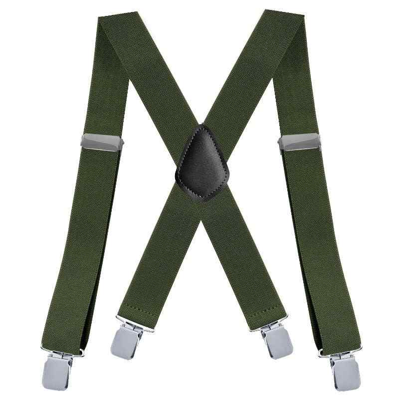 [the largest selection] ワイド サスペンダー X型 幅広 クリップ Elastic X-Back Pant Suspenders最大120センチ近くまで対応した太目のサスペンダーになりますクリップ部分も大き目でしっか...