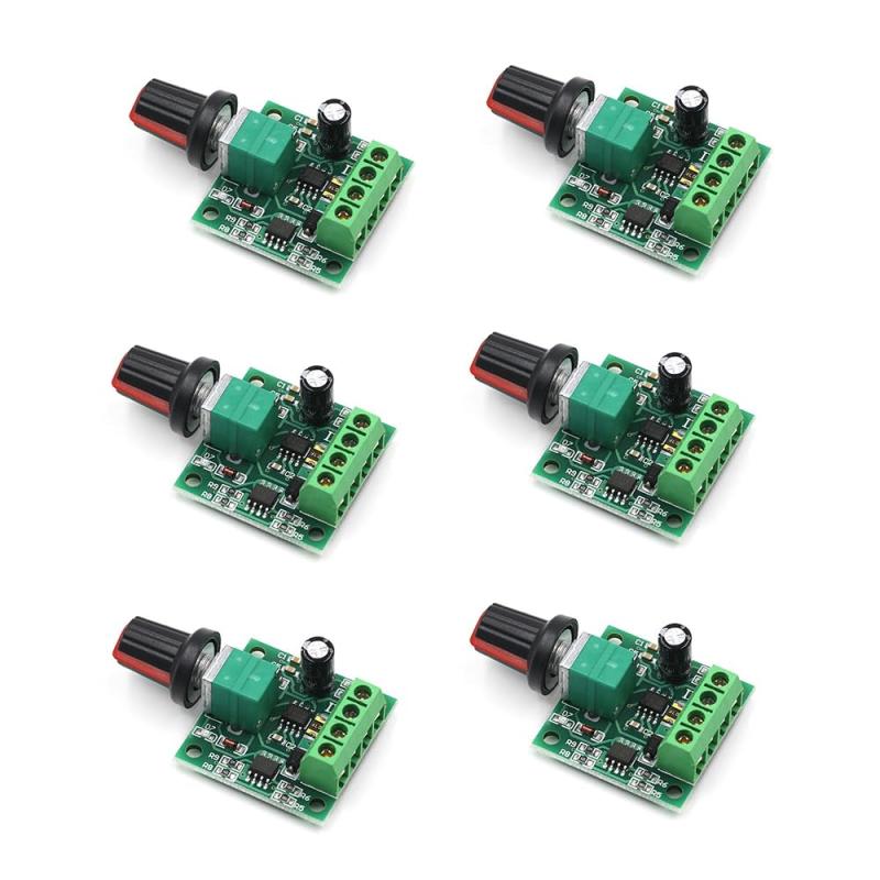 QUANTALY PWM コントローラ 6個 モータースピードコントローラー 1.8V 3V 5V 6V 12V 2A 速度制御機能 モーターの速度を調整する DIY手作りおもちゃ スピードスイッチ【製品仕様】サイズ：約32 * 32 * ...