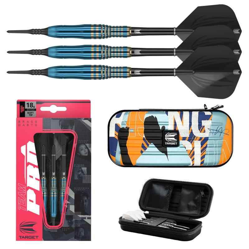 TEAM PRO シリーズ HARUKI MURAMATSU BRASS 18G 2BA ブラスダーツセット（専用ケース付き）TARGETが日本市場向けとして初開発した本格的なブラスダーツセットバレルのデザインは世界で活躍する各プロ選手のオ...