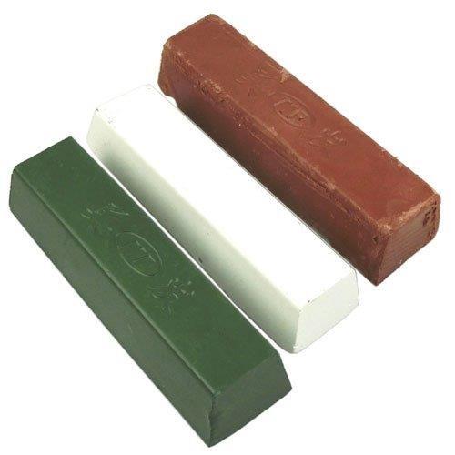 Garage.com 大容量 赤棒・白棒・青棒 バフ掛け研磨剤3本セット WHSYH0158 [並行輸入品]・赤棒→粗磨き用 長さ：190mm 　幅：53mm　高さ：37mm 重量：約550g・白棒→中仕上げ用 長さ：183mm 　幅：50...