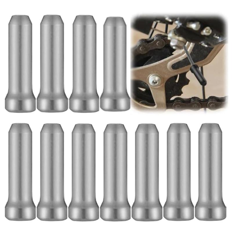 自転車の先端キャップ ワイヤーエンドキャップ 自転車用 ワイヤーキャップ バイクケーブルエンドキャップ ブレーキワイヤーエンドキャップ（30個セット）ブレーキラインキャップ 防摩耗 [簡単な取り付け] 工具なしで素早く取り付け、取り外しがで...