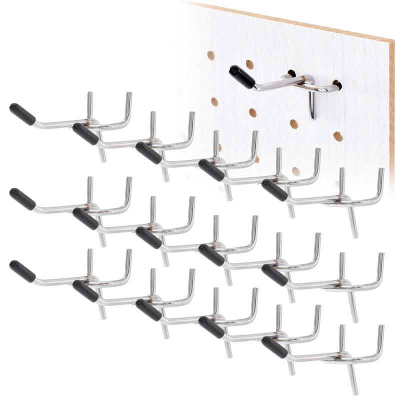 [SOY’S F] 有孔ボード フック パンチングボード [12バリエーション] ペグボード 「ボード厚5.5mm 用」 穴ピッチ25mm 穴径 5mm ゴム付き 固定 止め 金具 穴あき ボード【ボードの厚さ5.5mm対応版】当社のパンチ...