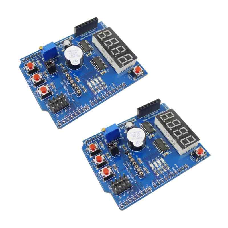 KKHMF 2PCS LENARDO MAGE2560 多機能拡張ボード マルチ-ファンクション シールド プロトシールド Arduinoと互換多機能拡張ボード基板 開発ボード基板基礎学ぶキットマイクロコントローラ開発ボード開発ボード基板サ...