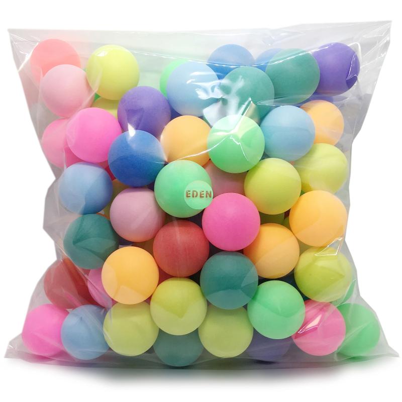 EDEN（エデン）約100個 スプーンリレー・工作・抽選ボール用 『 卓球 ボール （ ピンポン 玉 ） ロゴ無し 無地 』(実技用には不向き)