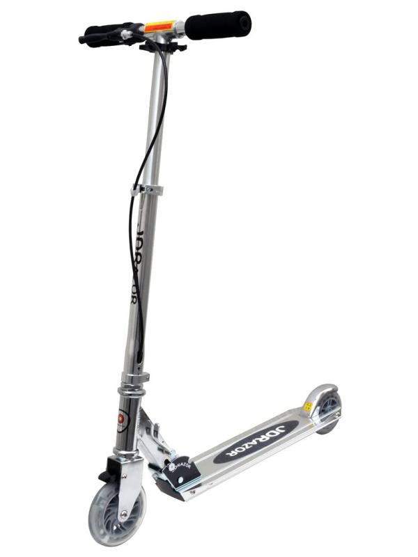 JD RAZOR MS-105RB キックボード キッ ハンドブレーキ付 高さ調整可能 大人用 子供用 プレゼント 持ち運び便利 折り畳み式 耐荷重90kg