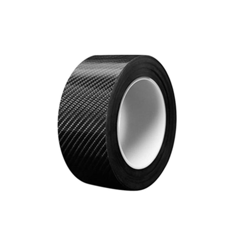 5cm*10M 車 ステッカーオートカーラッピングフィルム ステップ バンパー 車傷保護 超粘着 粘着剤付き テープ式 カーボンシート ドアエッジプロテクター