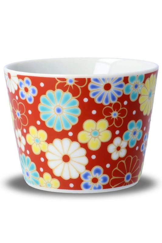 和座の蔵 おしゃれ そばちょこ 食器 九谷焼 そば猪口 梅菊紋様 陶器 ブランド 和食器 日本製サイズ：径8.2cm×高さ6.5cm、容量：約200cc【ギフトBOX仕様：専用 紙箱入り】生産国：日本（石川県）、素材：陶磁器（九谷焼）経済産...