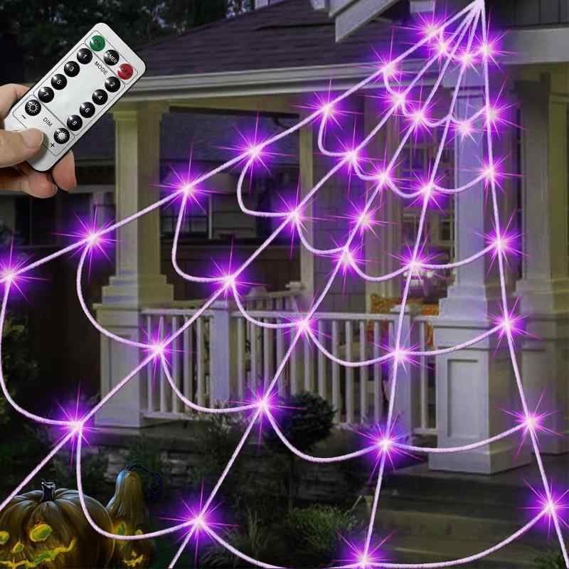 【BEAUTY PLAYER】ハロウィン 飾り クモの巣 ライト LED【BEAUTY PLAYER】ハロウィン 飾り クモの巣 ライト LED