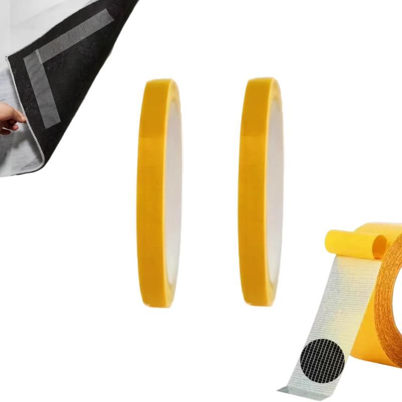 ULcomlife Tape【超強力織物用両面テープ」】超強力な両面粘着布基テープは両面テープ力の特性を兼ね備え、ガラス繊維を基材とし、ポリエチレンなどの素材を融合させて作られています。繊維網の追加により、テープの強度と靭性が強化され、それ...