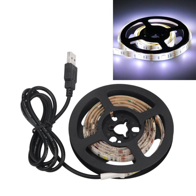 ADPOW LEDテープライトUSB接続 テレビ照明 PC照明 装飾照明 チューブライト 間接照明24キーリモコン付き 高輝度 防水防滴 強粘着両面テープ仕様