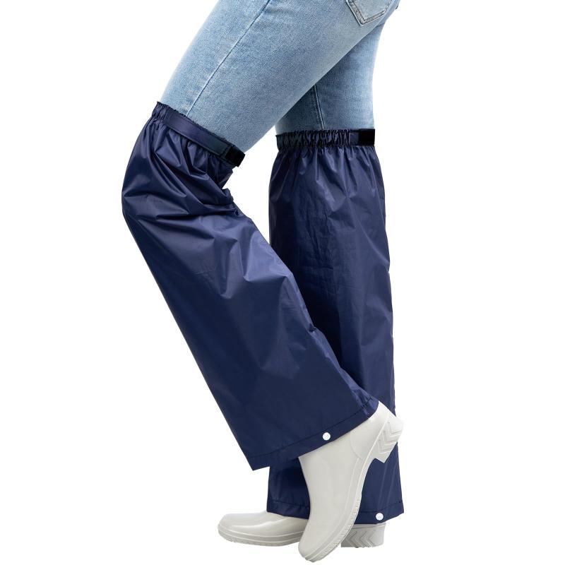 コモライフ 着脱かんたん はっ水レッグカバー (1足組) 雨具 撥水 雨 カバー 足 レインウェア 水はね ガード雨の日にサッと履いて濡れ・汚れをガードはっ水加工で濡れやすい足元をしっかりガード太ももと裾の2箇所でサイズの調整可能自転車をこ...