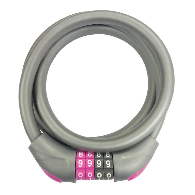 J&amp;C 自転車用ロック 小型可変ダイヤルワイヤー錠 JC-077W