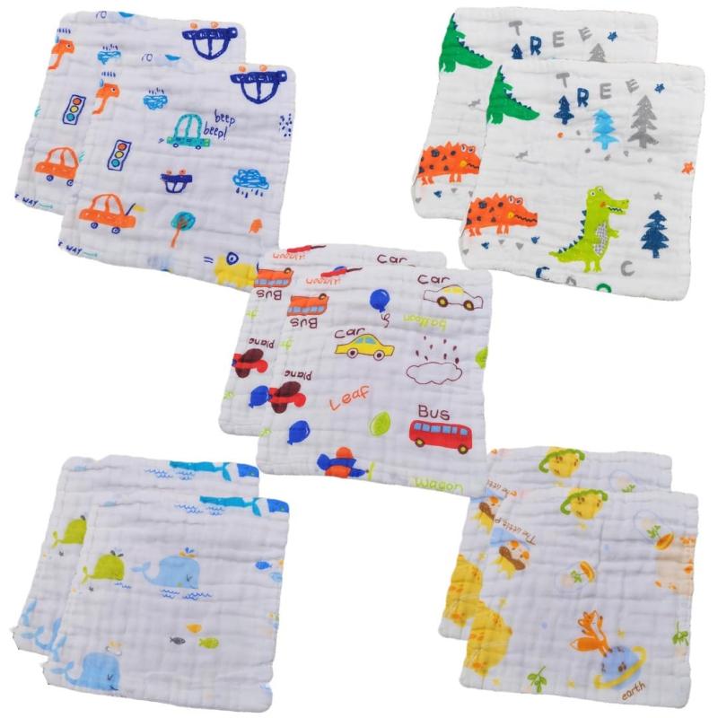 ガーゼハンカチ ベビー 赤ちゃん ガーゼ 10枚セット 沐浴ガーゼ 出産準備 新生児 綿100％ 出産祝い コットン 子供 男の子 女の子 ベビー用品 幼稚園 保育園素材：100%綿素材のガーゼハンカチ、赤ちゃんの敏感な肌に優しく、吸水性に...