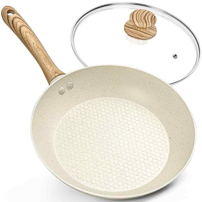 MICHELANGELO ミケランジェロ フライパン 大理石コーティング フライパン 蓋付き