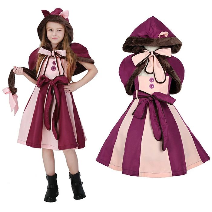 商品名：ハロウィン 衣装 子供 魔女 コスプレ 仮装 コスチューム 素材 カラー サイズ ポリエステル・その他 画像参照 SMLXL 生地の厚さ 透け感 伸縮性 普通 ややあり ややあり 生産国 セット内容 CHINA マント・ワンピース・...