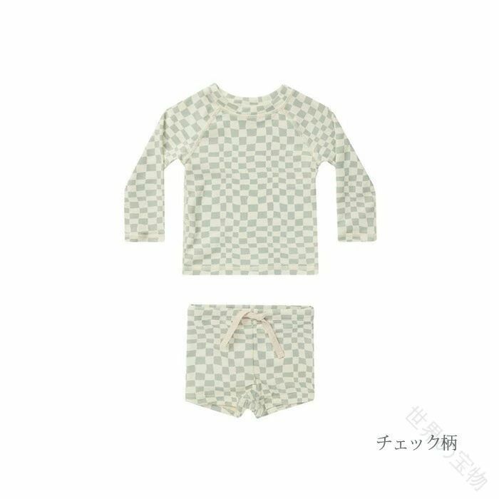 .送料無料 キッズ 水着 男の子 セパレート 水着 ラッシュガード UVカット パンツ 帽子付き 3点セット ベビー 子供 男児 スクール水着 子供用 こども みずぎ 長袖 かわいい 赤ちゃん 80 90 100 110 120 130 幼...