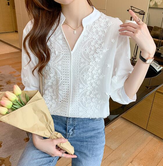 ブラウス トップス 半袖 女性 デザイ レディースファッション 続々登場 S M L XL 2XL