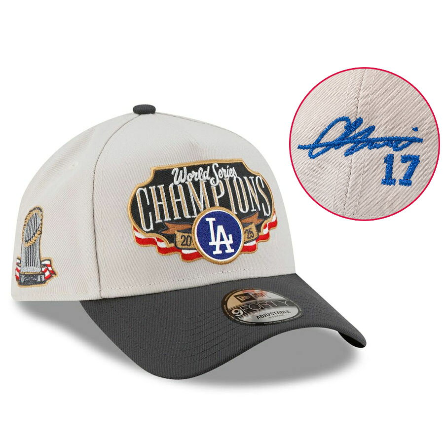 アイテム情報■【海外カスタム】2025 World Series Champions Locker Room A-Frame 9FORTY Adjustable Hat (Royal Player Sign/Royal Number)202...