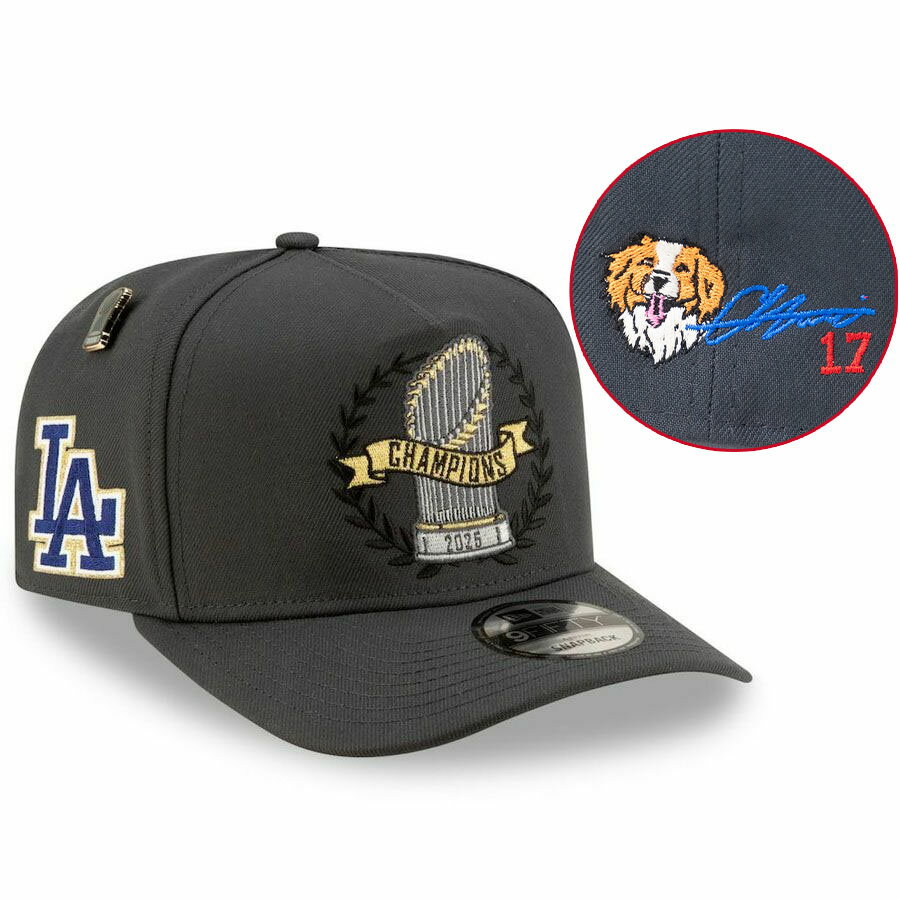 アイテム情報■【海外カスタム品】2025 World Series Champions Parade A-Frame 9FIFTY Snapback Hat2025年WS優勝記念のパレード仕様9FIFTY。デコピンのイラストパッチを施した海...