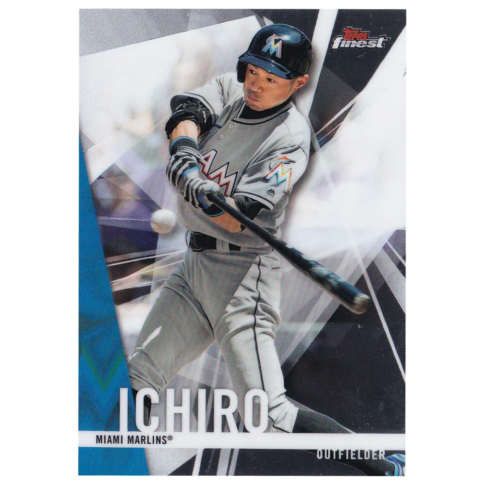 スタッフコメント2015年から2017年まで在籍したイチロー選手のマーリンズ時代の雄姿が収められたカード！裏面には、成績やプレーの特徴が載ったファンにはたまらないアイテムです。取り寄せ注文規約2点以上のお買い上げの場合準備ができた商品から順...