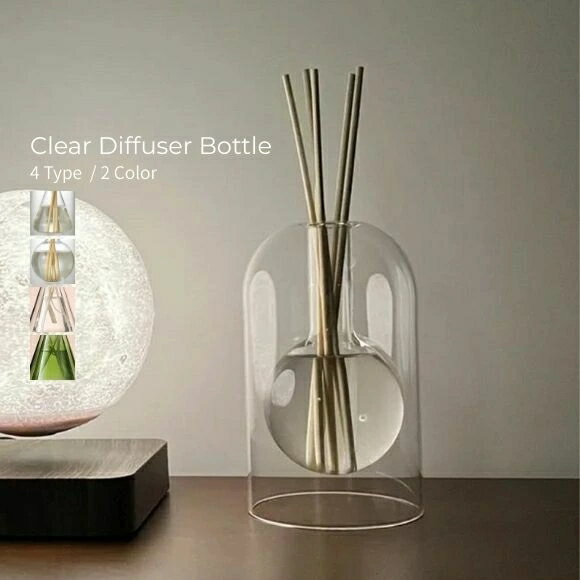 「 香り × インテリア 」 ・ ガラス製ディフューザーボトル ・ こんな方におすすめ シンプルで透明感のあるおしゃれなアロマ容器を探している方 ルームフレグランスやフラワーベース、花瓶としても使いたい方 韓国インテリアや北欧ナチュラルテイ...