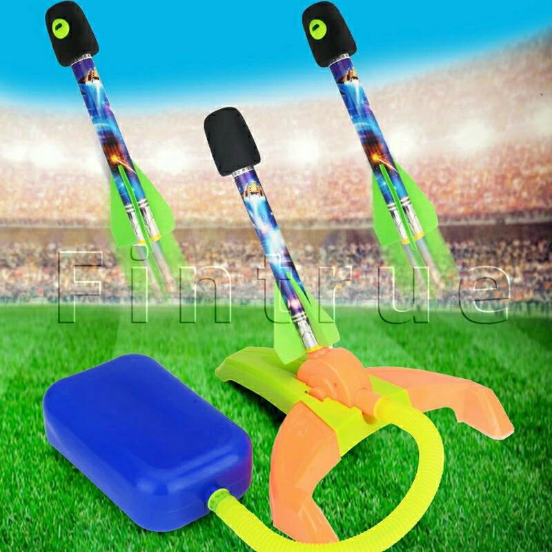 【調整可能なランチャー】：ランチャーは、横向きまたは真っ直ぐに撃つように調整できます。 走って、ジャンプして、泡ロケットを空中に発射してください！ 【サイエンスキット】：発射力として空気を利用したロケットモデル。 STEMおもちゃは科学の知...